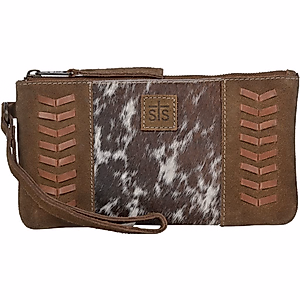 Cowhide Saddle Tramp Wristlet