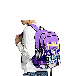 BINGTIESHA Fashion Omori Backpack Anime High Capacity Bags Multifunctional backpack Funny Oxford bag (KA07294)