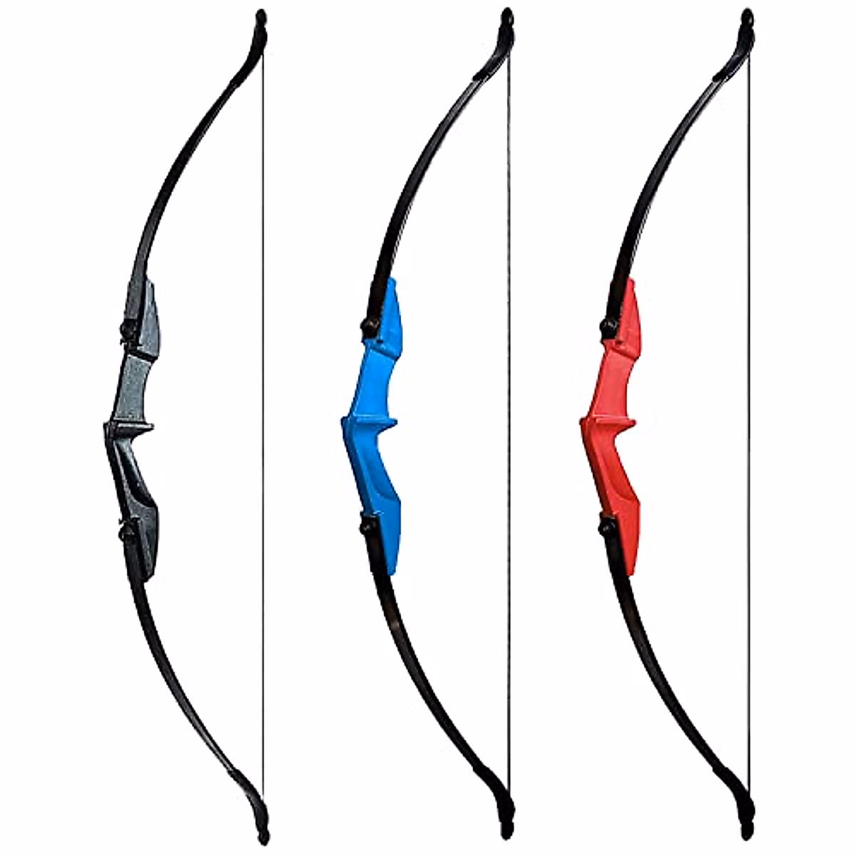 Monsour Archery Takedown Recurve Bow and Arrow Set Left/Rght Hand Longbow Kit Beginner Outdoor Hunting Shooting Practice 20lb 30lb 40lb (Red 20lb)