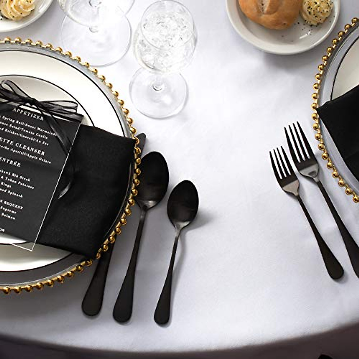 Gee Di Moda Rectangle Tablecloth - 70 x 120 Inch | White Rectangular Table Cloth in Washable Polyester | Great for Buffet Table, Parties, Holiday Dinner, Wedding & Baby Shower