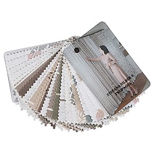 TWOPAGES Stefana Silber x Print Design Polyester Linen Fabric Sample Book