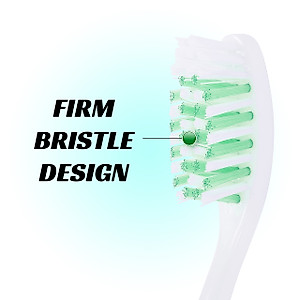 Extra Firm Toothbrush, Hard Bristle Toothbrush Set for Adults or Smokers Travel Toothbrush Kit, Hard Multicolor Denture Brush, Large Head, Manual Travel Toothbrush Hard Bristles