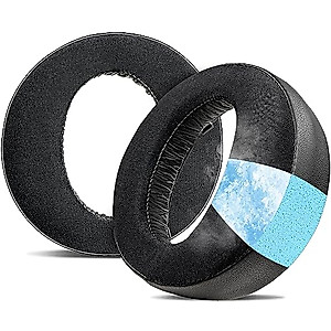 SOULWIT Cooling Gel Earpads Replacement for Sony Playstation 5 Pulse PS5 3D Wireless Headset, Ear Pads Cushions with Noise Isolation Foam - Black