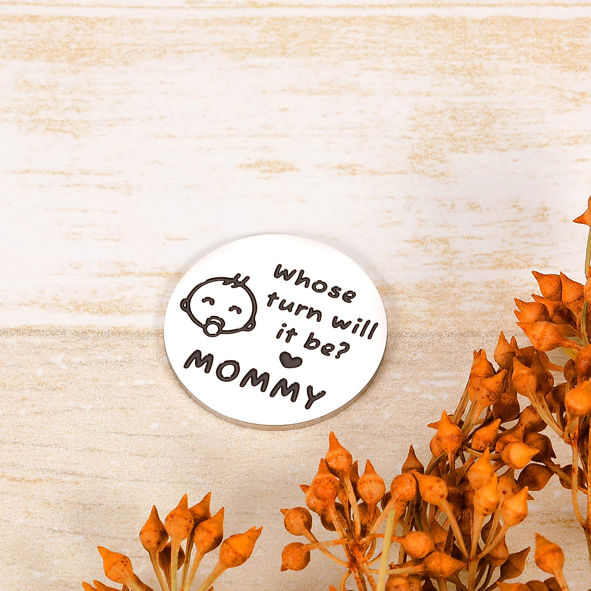 New Mommy Gifts For Men Decision Coin Dad Gifts For First Time Parents Pregnant Women Mom To Be Friends Baby Shower 1st Birthday Gifts Boy Girl Christmas Expecting Parents To Be Unique Gift