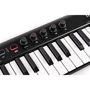 IK Multimedia iRig Keys 2 Pro portable keyboard MIDI controller with 25 velocity-sensitive synth-action keys and headphone output, for iPhone, iPad, Mac, PC, Android