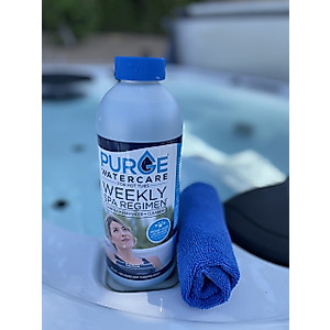 Purge Watercare 3in1 Weekly Hot Tub Cleaner, Clarifier, Enhancer - Also Use as Cold Plunge Water Treatment - Inflatable Hot Tub Chemicals, Spa Chemicals for Hot Tub, Spa Cleaner & Clarifier (32oz)