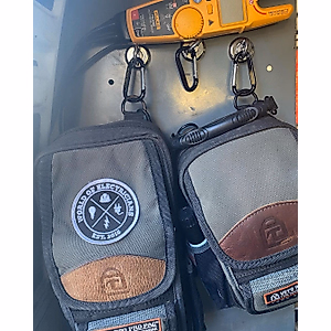 Rack-A-Tiers Racky Van Magnets - Magnetic Tool Holder for Vans, Electrician Van Magnet, 50 lbs Magnet Hook with Carabiner (50 lbs) (RV050)