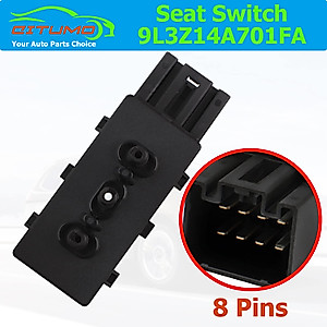 9L3Z14A701A 6-Way Power Seat Adjuster Replacement for Mustang Edge Escape Expedition Seat Switch Replace OE PSW5