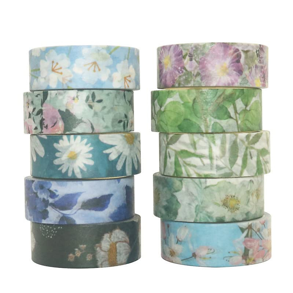 FKEYTO Washi Tape Set,Great for Bullet Journal Supplies, Arts, Scrapbook, DIY Crafts, Planners