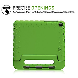 Viahoo Kids Case for Samsung Galaxy Tab S6 Lite 10.4" Tablet 2024 2022 2020 Model SM-P610/P615/P613/P619 Kid-Proof and Shockproof Tablet Case Flexible Durable Cover with S Pen Slot, Green