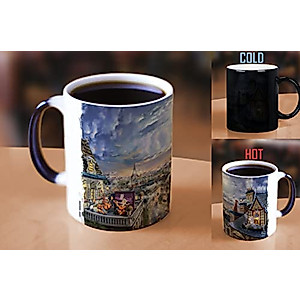 Morphing Mugs Disney – The Aristocats – Love Under the Moon – Thomas Kinkade Studios - One 11 oz Color Changing Ceramic Mug – Image Revealed When HOT Liquid Is Added!