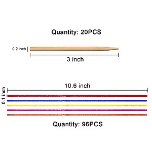 AUGSUN 96 Set Magic Scratch Rainbow Bookmarks Making Kit for Kids Students Christmas Party Favor Scratch Paper DIY Bookmarks Bulk with Bamboo Stylus (Regular)