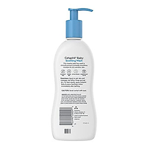 Cetaphil Baby Body Wash, Soothing Wash, Creamy & Gentle for Sensitive Dry Skin, Made with Colloidal Oatmeal and Niacinamide, Fragrance Free, Hypoallergenic, 5oz
