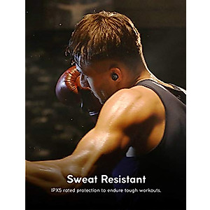 True Wireless Headphones, ZOLO Liberty [Upgraded] 8-Hour Playtime (100 Hours with Charging Case), Bluetooth 5 Bluetooth Earbuds with Graphene Driver Technology, IPX5 Sweatproof, Handsfree Stereo Calls