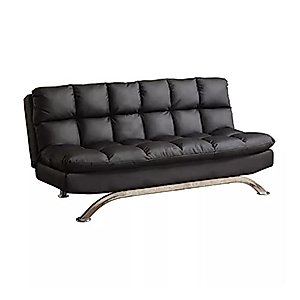 Furniture of America Adelle Convertible Sofa/Futon, Black