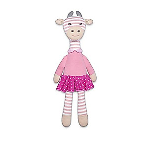 Apple Park Organic Farm Buddies - Georgia Giraffe Plush Baby Toy for Newborns, Infants, Toddlers - Hypoallergenic, 100% Organic Cotton