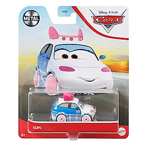 Disney Cars Toys Suki, Miniature, Collectible Racecar Automobile Toys Based on Cars Movies, for Kids Age 3 and Older, Multicolor