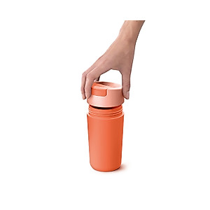 Joseph Joseph Sipp Travel Mug with Flip-top Cap - 454 ml (16 fl. oz) - Coral