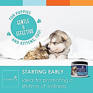 Probiotics for Cats & Dogs - (120 Scoops) Probiotic Miracle - Advanced Formula to Stop Diarrhea, Loose Stool, and Yeast.