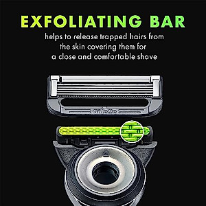 Gillette Labs with Exfoliating Bar by Gillette Mens Razor and Travel Case, Shaving Kit for Men, Storage on the Go, Includes Travel Case, 1 Handle, 3 Razor Blade Refills, and Premium Magnetic Stand