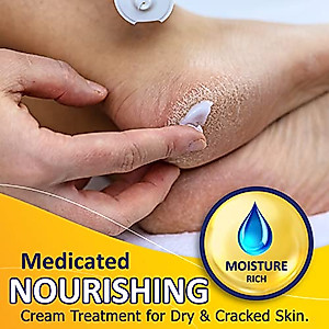URIEL Foot Cream Stocking Stuffers, Christmas gift, Cream for Dry Cracked Heels Treatment, Dry Feet Treatment Lotion for Women and Men, Soothing and Quick Absorbing Cracked Heel Repair