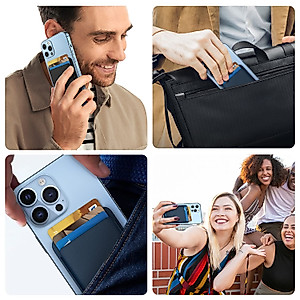 Magnetic Wallet Card Holder Compatible with Apple MagSafe Wallet for iPhone 15 Pro Max/15 Pro/15/15 Plus/iPhone 14 Model, Mag Safe Wallet for iPhone 13 Pro Max/13 Pro/13/13 Mini/12 Series, Forest