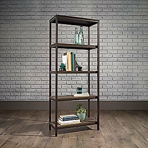 Sauder North Avenue Bookcase, Smoked Oak finish