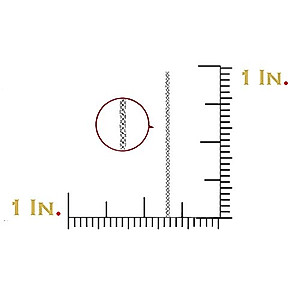 Platinum Diamond-Cut Solid Cable Chain Necklace Extender Safety Chain 2.75 Inches (1.00mm)