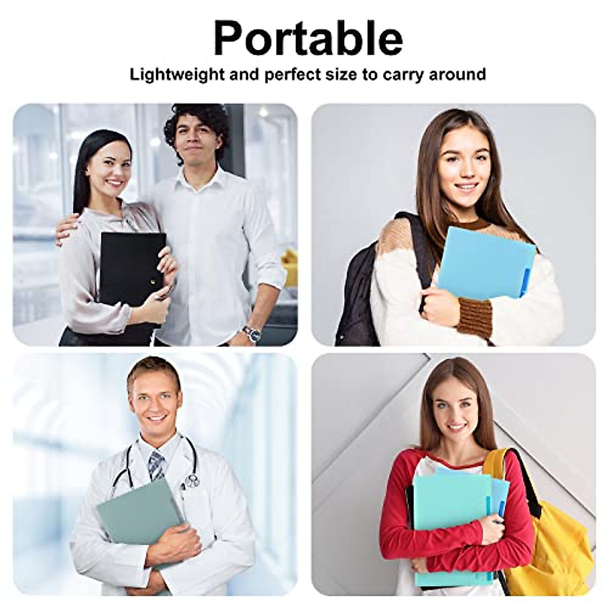 EOOUT 4pcs Expanding File Folder Organizer