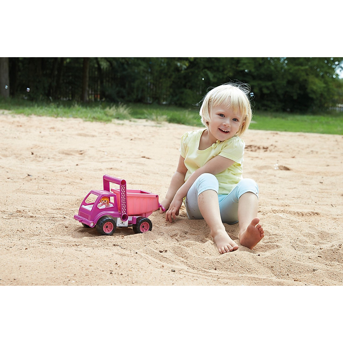 ksmtoys Lena Eco Active Princess Pink Dump Truck is a Eco Friendly BPA and Phthalates Free Green Toy Manufactured from Premium Grade Resin and Wood