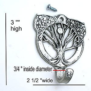 Tree of Life Wall Mounted Hook Hang Coat,Purse,Towel,Garden Tools, Keys, Scarves and More