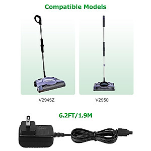 Arkare Charger for Shark V2945Z V2950 V2940C-N XA2950 Shark Vacuums Charger Replacement V2945Z Power Cord for Shark Cordless Vacuum Shark Rechargeable Floor & Carpet Sweeper YLS0041-T110025