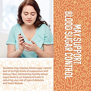 Semolina Flour 2lbs / 32oz, Fine Semolina Flour for Pasta, Pizza Dough, Cake Flour and Bread Flour, 100% Fine Ground All-Natural Durum Wheat From CANADA.