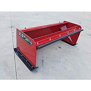 5' XP24 Pullback Skid Steer Snow Pusher Red