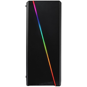 Ssrotho Gaming PC Windows 10 Professional Desktop Tower Computer, Intel Quad-Core i7 3.4Ghz, 8GB RAM, 512GB SSD, WiFi Adapter, GeForce GT 730 2GB GDDR5, RGB Lighting Case