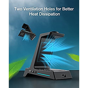 Wireless Charging Station - 4 in 1 Wireless Charger with Alarm Clock, Charging Stand Dock for iPhone 15/14/13/12/11/Pro/Max/XR/XS/X/Samsung Phone, for AirPods Pro/3/2, Apple Watch 9/8/7/6/5/SE/4/3/2