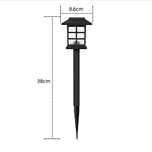 ZHUANYIYI 2pcs, Outdoor Solar Lights, Ground Plug Garden Lawn Waterproof Landscape Lights, Home Garden Pavement Decorative Lights