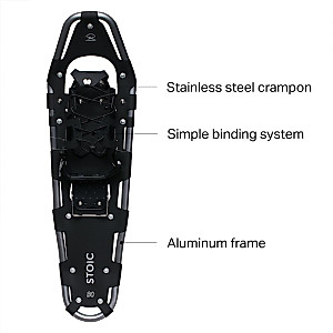 30in Snowshoes, Stoic Gray, One Size
