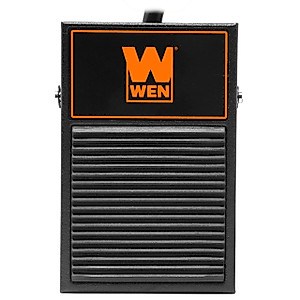 WEN 3922 16-inch Variable Speed Scroll Saw with Easy-Access Blade Changes & WA0392 120V 15-Amp Momentary Power Foot Pedal Switch for Woodworking