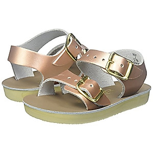 Saltwater by Hoy Baby-Girl's Sun-San Sea Wee-K Flat Sandal, Rose Gold, 2 M US Infant
