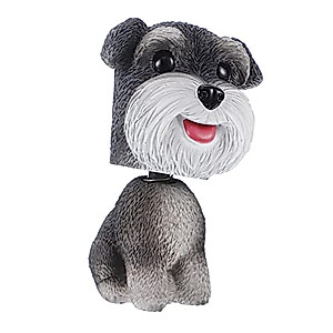 HAPINARY Bobble Dog Ornament Puppy Toy for Kids Desktop Decor Ornament for Kids Puppy Bobblehead Dolls Mini Animal -Head Toys Car Shaking Head Toy Cake Dog Ornament Car Dog Decor Child Baby