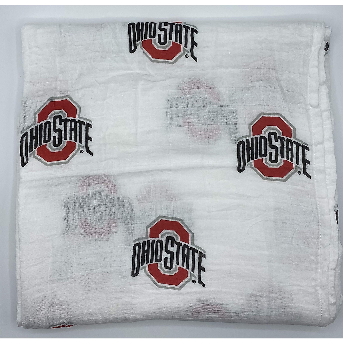 The Ohio State University Muslin Swaddle Blanket 47x47in
