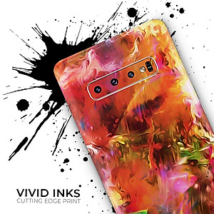 DesignSkinz Blurred Abstract Flow V2 Protective Vinyl Decal Wrap Skin Cover Compatible with The Samsung Galaxy S20 (Screen Trim & Back Glass Skin)