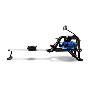 XTERRA Fitness ERG600W Water Rowing Machine, Full Body Workout, Durable, Standing, Cordless, Space-Saving Rower, Steel Frame, Contoured Seat and a Variety of Programs
