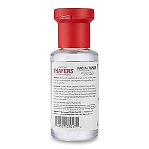 THAYERS Alcohol-Free Witch Hazel Facial Toner with Aloe Vera, Cucumber, Trial Size, 3 Ounce