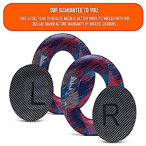 WC Wicked Cushions Replacement Ear Pads Compatible with Bose QuietComfort 35 (QC35) & QuietComfort 35ii (QC35ii) Headphones & More - Improved Comfort & Durability | (Speed Racer)