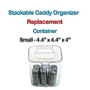 Source One Deluxe 3 Piece Stackable Caddy Organizer (1 Pack, Small Replacement)
