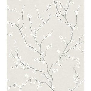 RoomMates RMK11271WP Pearl Cherry Blossom Peel and Stick Wallpaper