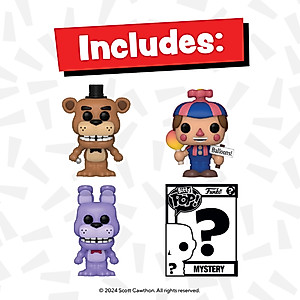 Funko Bitty POP! Five Nights at Freddy's (FNAF)- Freddy and A Surprise Mystery Mini Figure - 0.9 Inch (2.2 Cm) Collectable - Gift Idea - Cake Topper