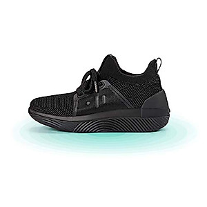 DropLabs EP 01 Triple Black Haptic Gaming Sneaker, Men, Size 12, for Music, Movies, VR, Bluetooth, 360 Haptic Feedback, 6-Hour Battery Life, Magnetic Charge Connector, Water Resistant, Black, M-EP1-US-A-12